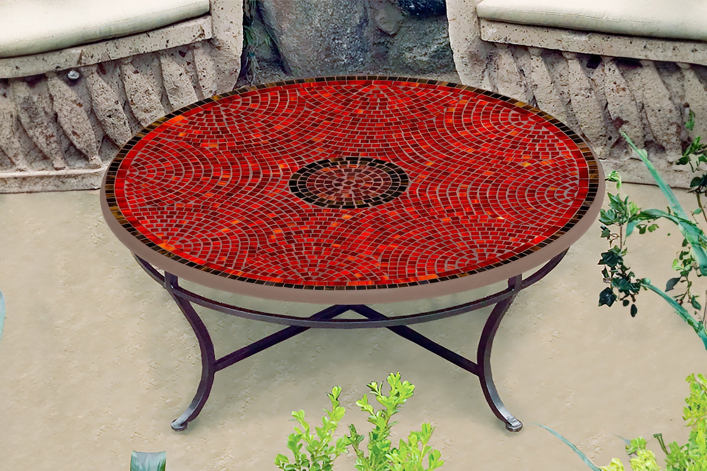 Elements Mosaic Stone Tops by Neille Olson Home & Garden – Today's Patio