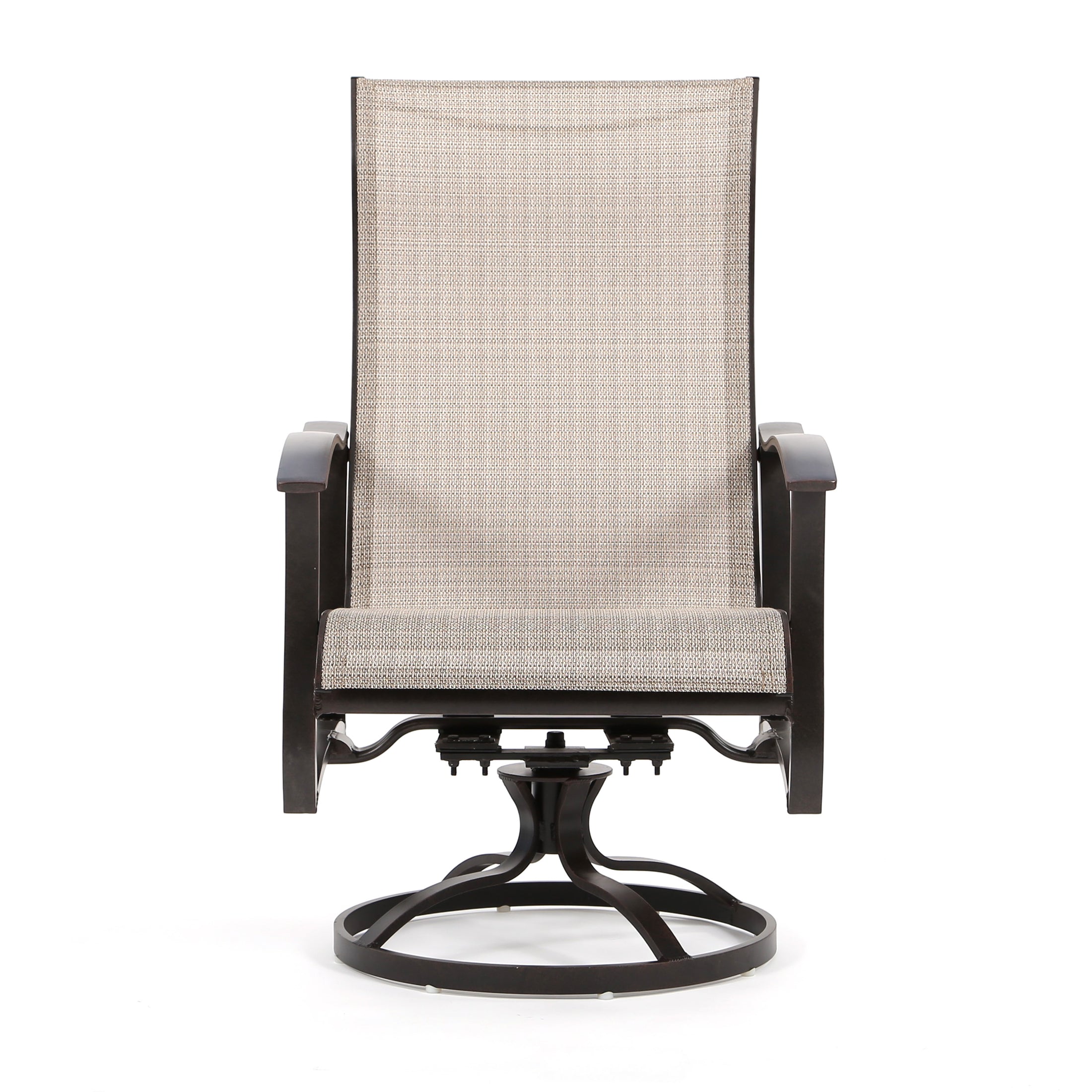 Albany Sling High Back Swivel Rocker by Mallin | Aluminum Swivel Rocker ...
