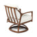 Berkeley Swivel Rocker Dining Chair by Castelle | Cast Aluminum Swivel ...
