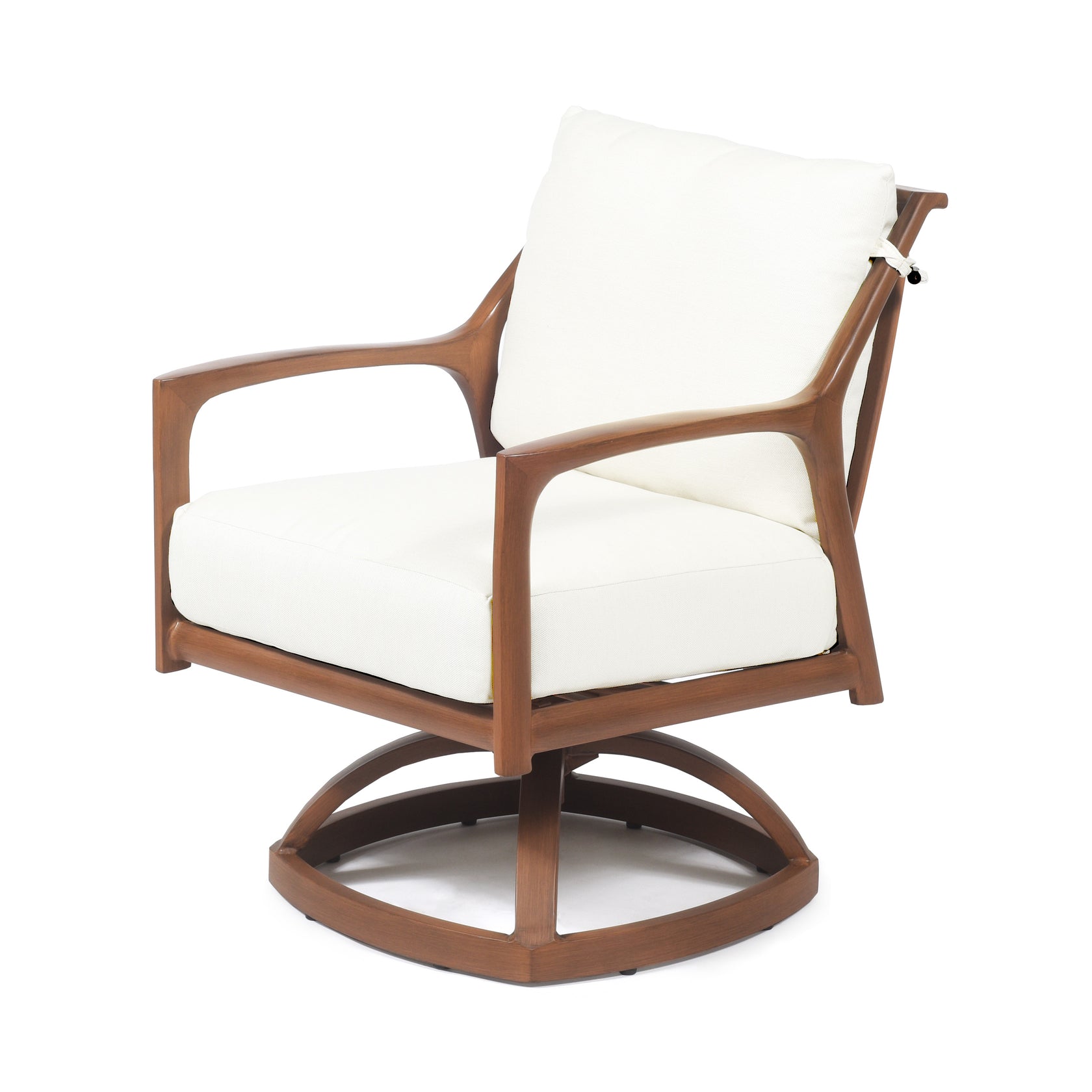 Berkeley Swivel Rocker Dining Chair by Castelle | Cast Aluminum Swivel ...