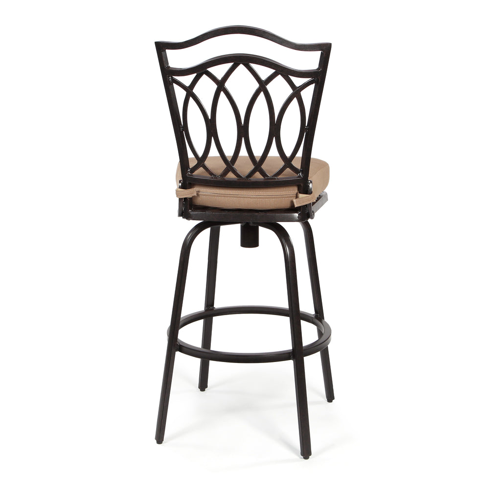 Mallin Armless Swivel Barstool by Mallin | Aluminum Bar | Today's Patio
