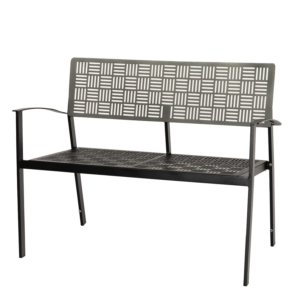 New Century Stackable Bench by Woodard | Iron Bench | Today's Patio