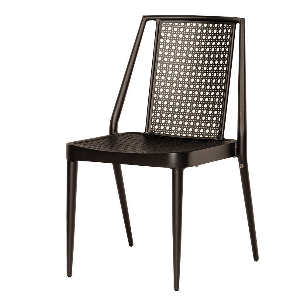 Parc Stackable Dining Side Chair by Woodard | Aluminum Dining Chairs ...