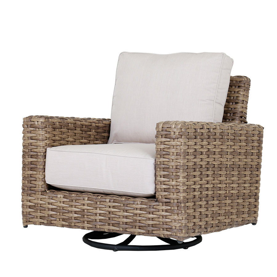 Havana Swivel Club Rocker by Sunset West | Wicker Swivel Rocker Club ...