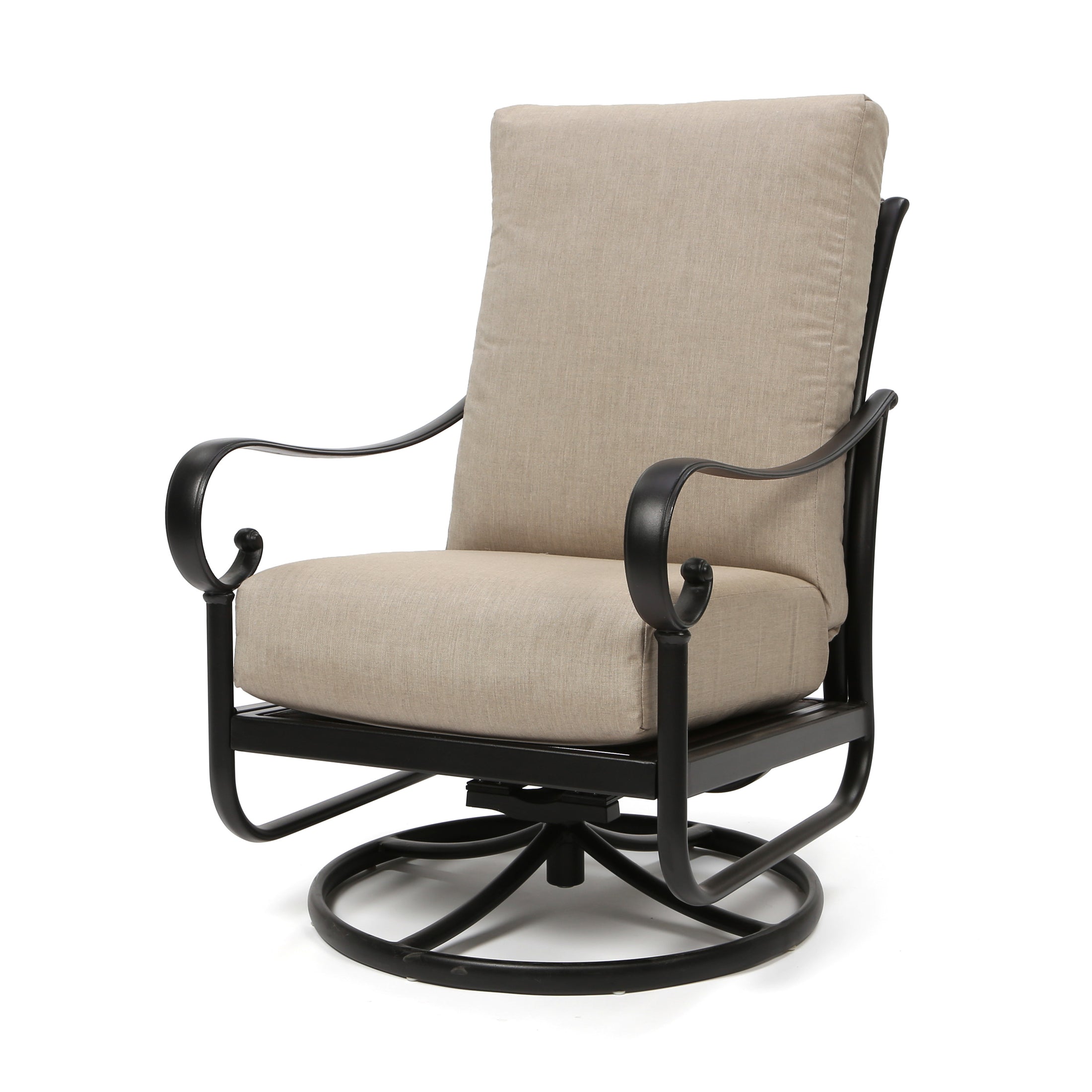 Santa Barbara Swivel Rocker Club Chair by Hanamint | Cast Aluminum ...