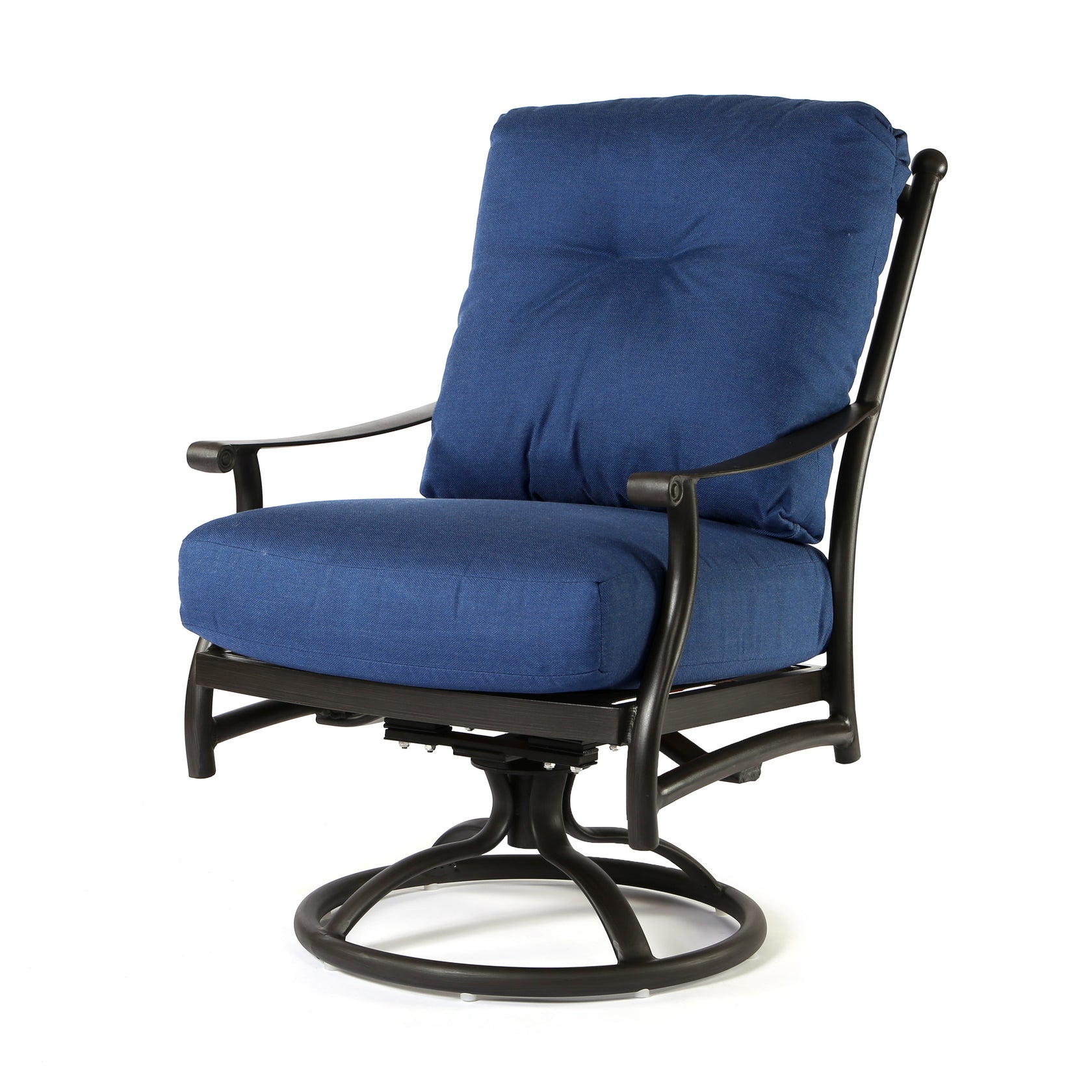 Seville Swivel Rocker Dining Chair by Mallin | Aluminum Swivel Rocker ...